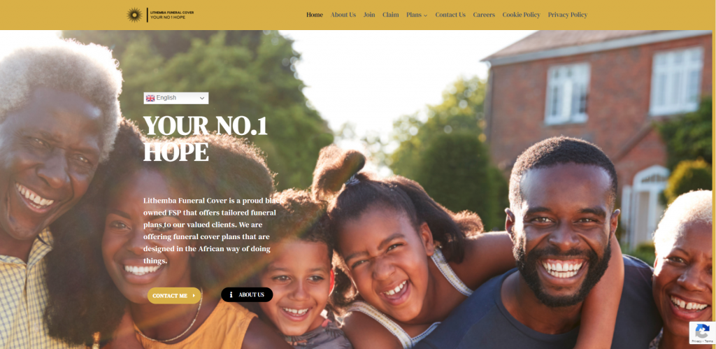 Lithemba Funeral Cover platform & website - DesignThat